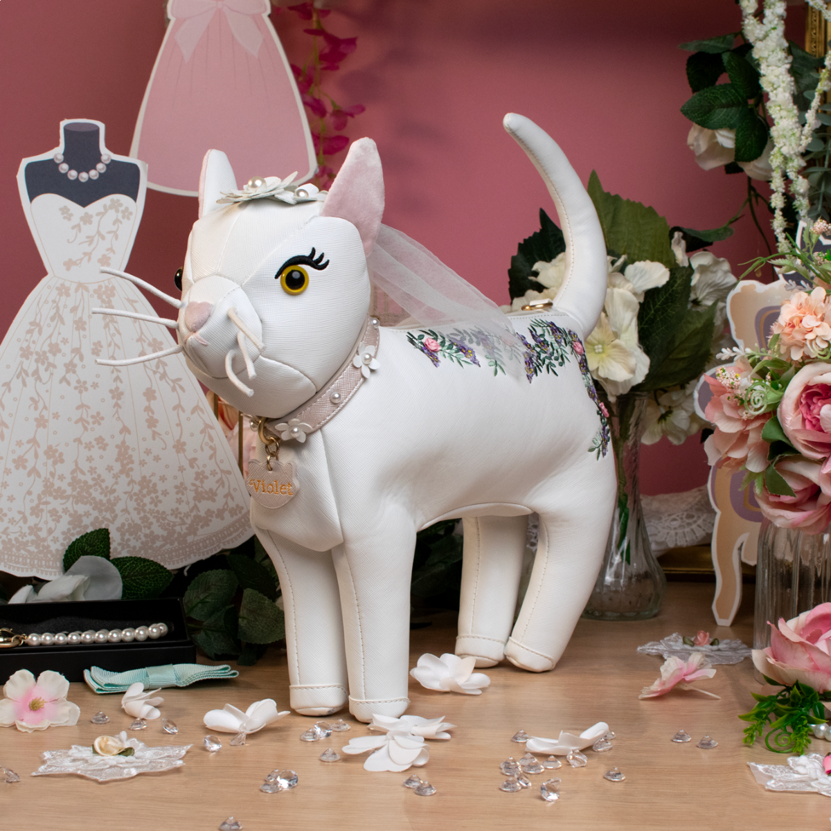 The Wedding Shop - Violet the Bride Cat – LittleShoppeOfMemories